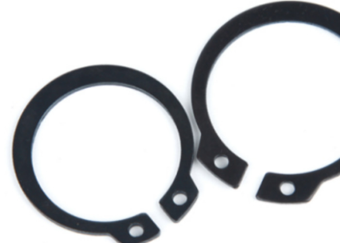 Black Oxide Metal Washer Spring Steel Retaining Ring Axially Mounted ...